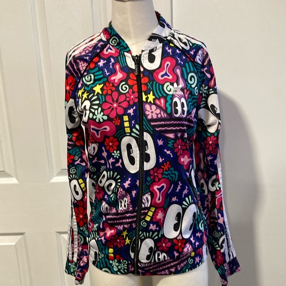 adidas | Jackets & Coats | Adidas X Hattie Stewart Googly Eyes Track ...